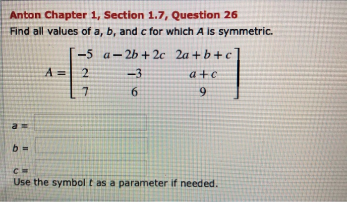 Solved Anton Chapter 1, Section 1.2, Question 36 Solve the | Chegg.com