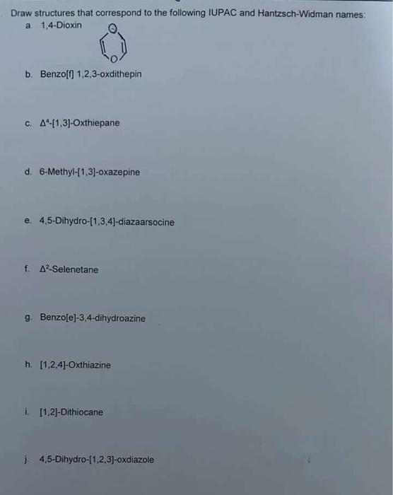 Solved Draw structures that correspond to the following | Chegg.com