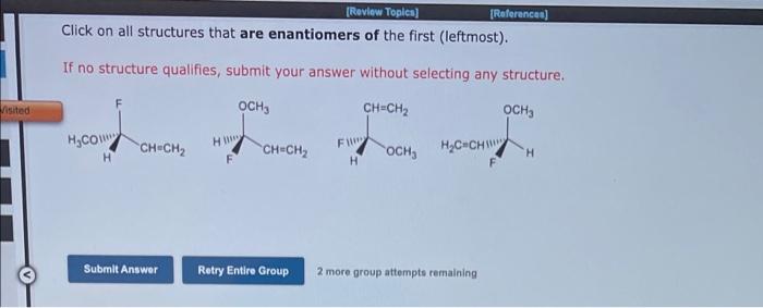 Solved [Review Toples) [References) Click on all structures | Chegg.com