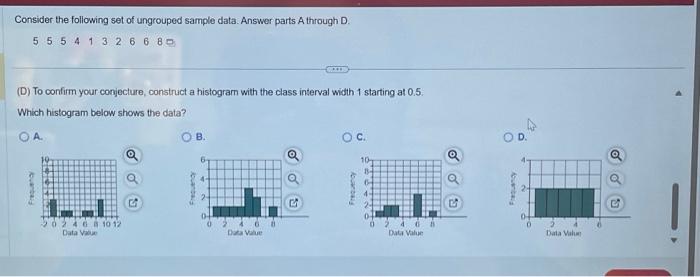 Solved Consider the following set of ungrouped sample data. | Chegg.com