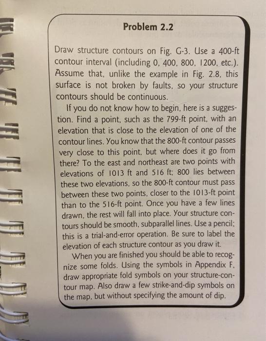 Solved Problem 2.2 Draw structure contours on Fig. G-3. Use | Chegg.com