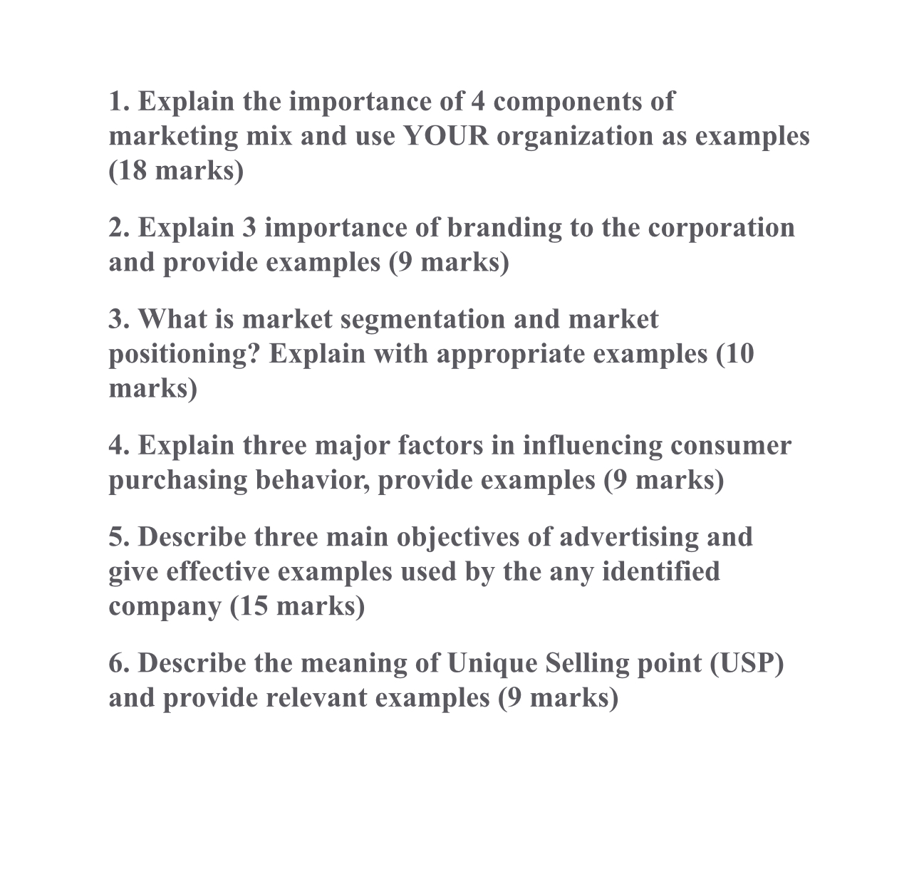 Solved Explain the importance of 4 ﻿components of marketing | Chegg.com