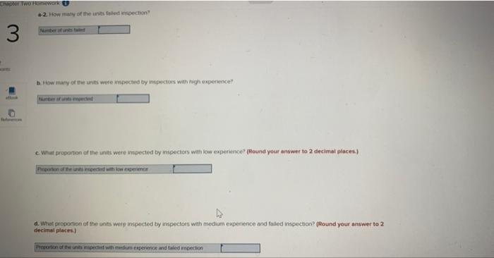 Solved The following contingency table shows inspection | Chegg.com