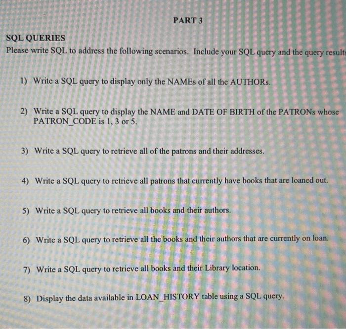 Solved 1) CREATE A DATABASE Create a database named LMSDB | Chegg.com