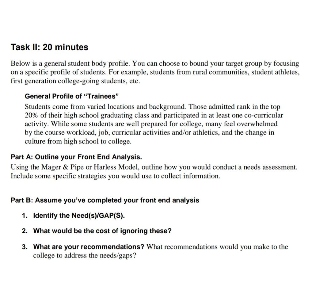 Solved Module 2-Front End Analysis Practical Exercise - | Chegg.com