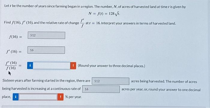 Solved Lett be the number of years since farming began in a | Chegg.com