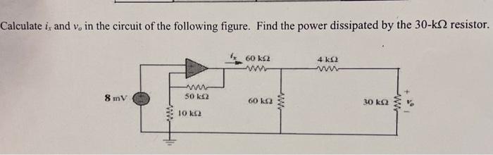 Solved Calculate ix and vo in the circuit of the following | Chegg.com