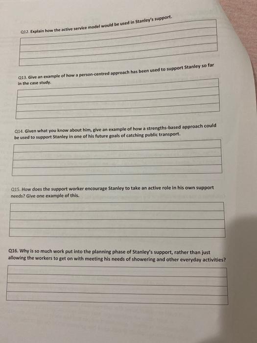 Solved 012. Explain how the active service model would be | Chegg.com