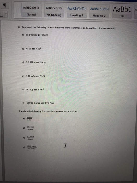 Solved AaBbCcDdEe AaBbCcDdEe AaBbCcDc AaBbCcDdEe AaBbc | Chegg.com