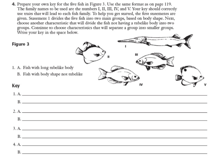 Solved 4. Prepare your own key for the five fish in Figure | Chegg.com