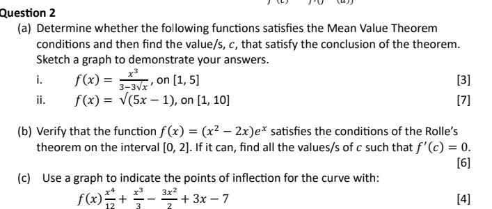 Solved (a) Determine whether the following functions | Chegg.com