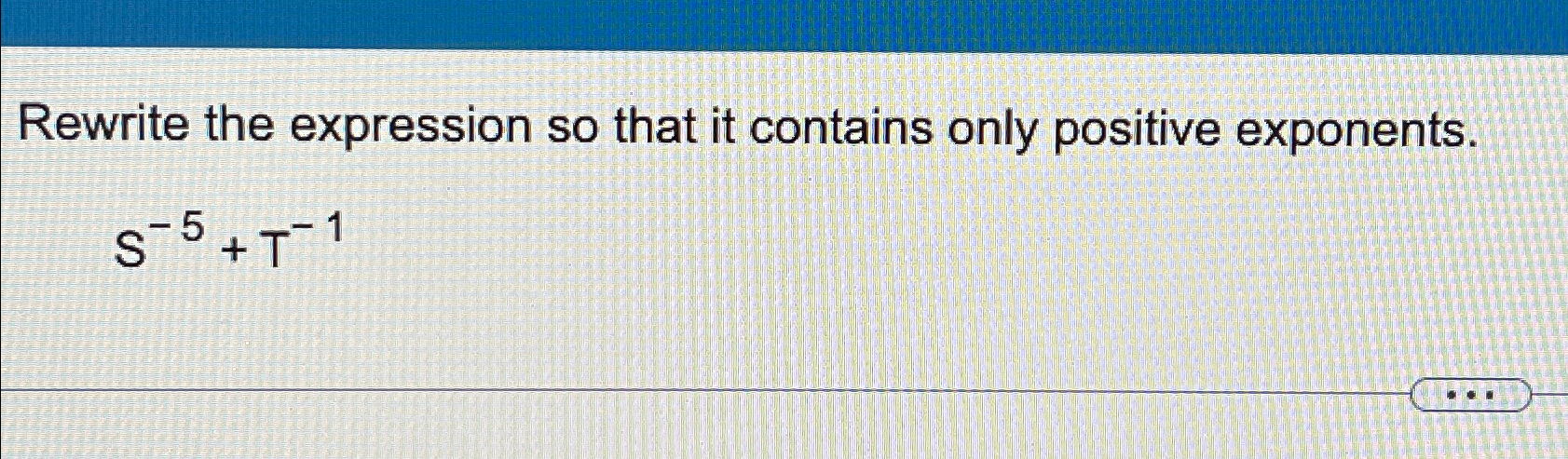 Solved Rewrite the expression so that it contains only | Chegg.com