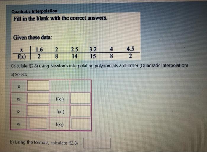 Solved Fill in the blank with the correct answers. Given | Chegg.com