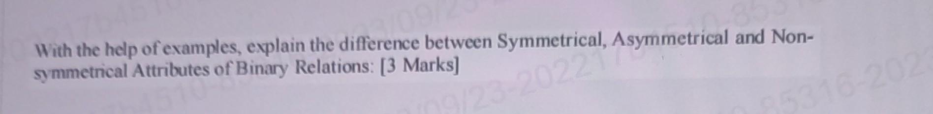 Solved With the help of examples, explain the difference | Chegg.com