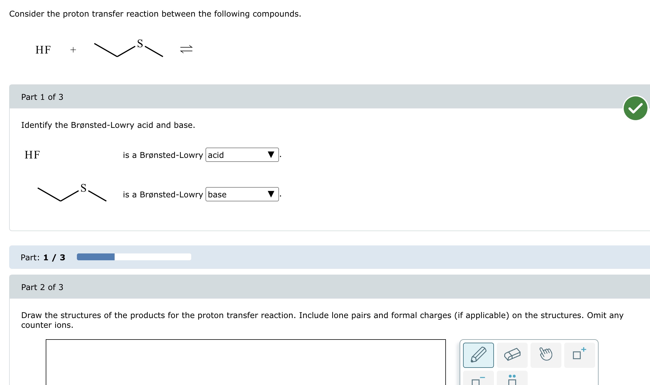 Solved Part 2 ﻿of 3Draw the structures of the products for | Chegg.com