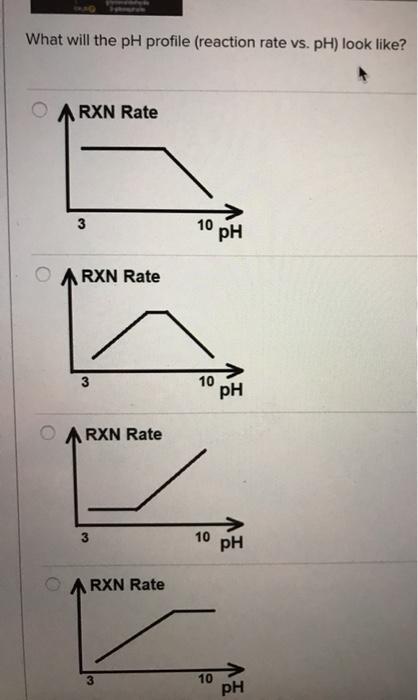 Solved What will the pH profile (reaction rate vs. pH) look | Chegg.com