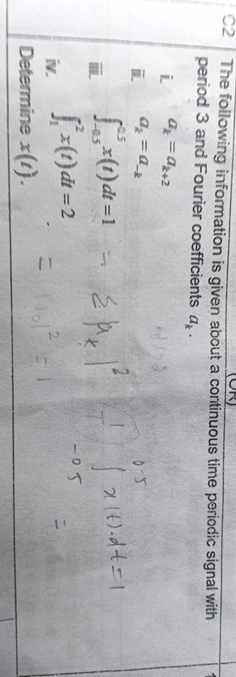 Solved How to solve C2 ﻿The foilowing information is given | Chegg.com