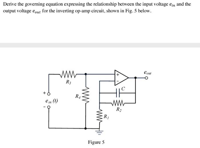 Solved Derive The Governing Equation Expressing The 