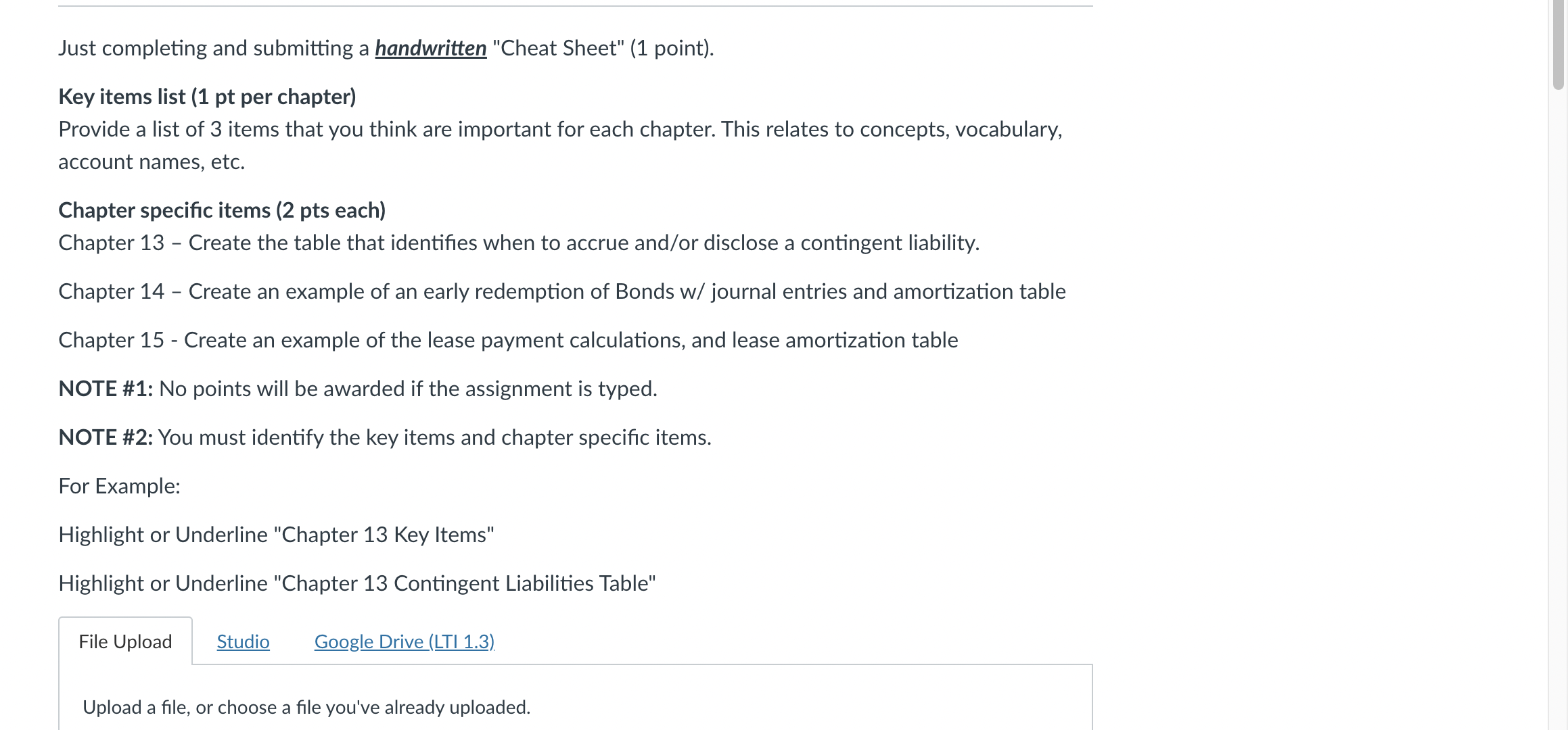 Solved Just completing and submitting a handwritten "Cheat | Chegg.com