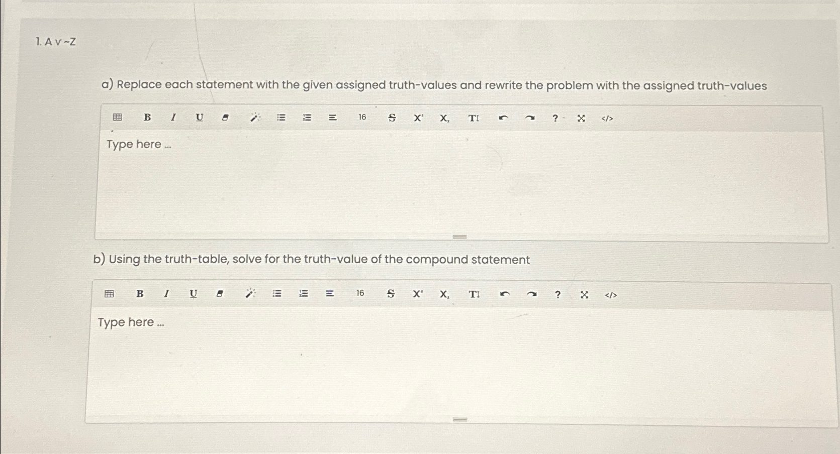 Solved Avv∼Za) ﻿Replace each statement with the given | Chegg.com