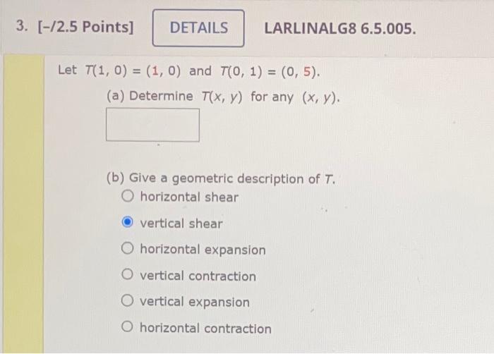 Solved Let T:R2→R2 be a reflection in the line y=−x. Find | Chegg.com