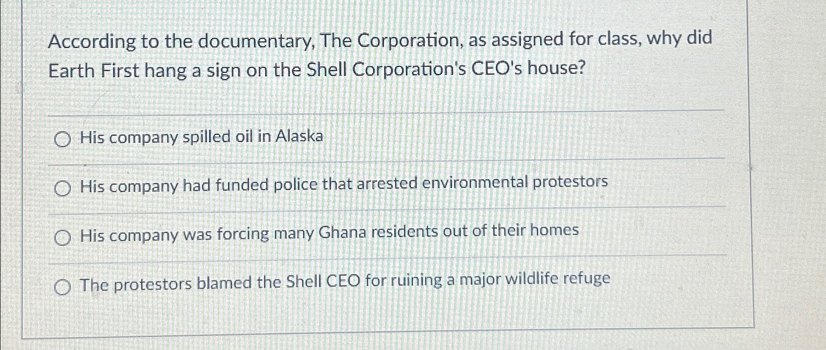 Solved According to the documentary, The Corporation, as | Chegg.com