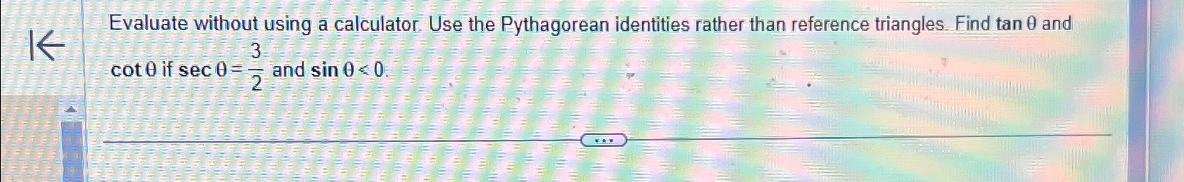 Solved Evaluate without using a calculator. Use the | Chegg.com