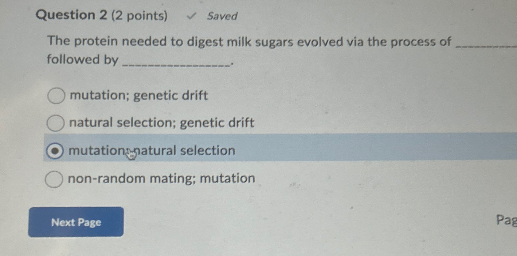 Solved Question 2 (2 points) SavedThe protein needed to | Chegg.com Solved Question 2 (2 points) SavedThe protein needed to | Chegg.com