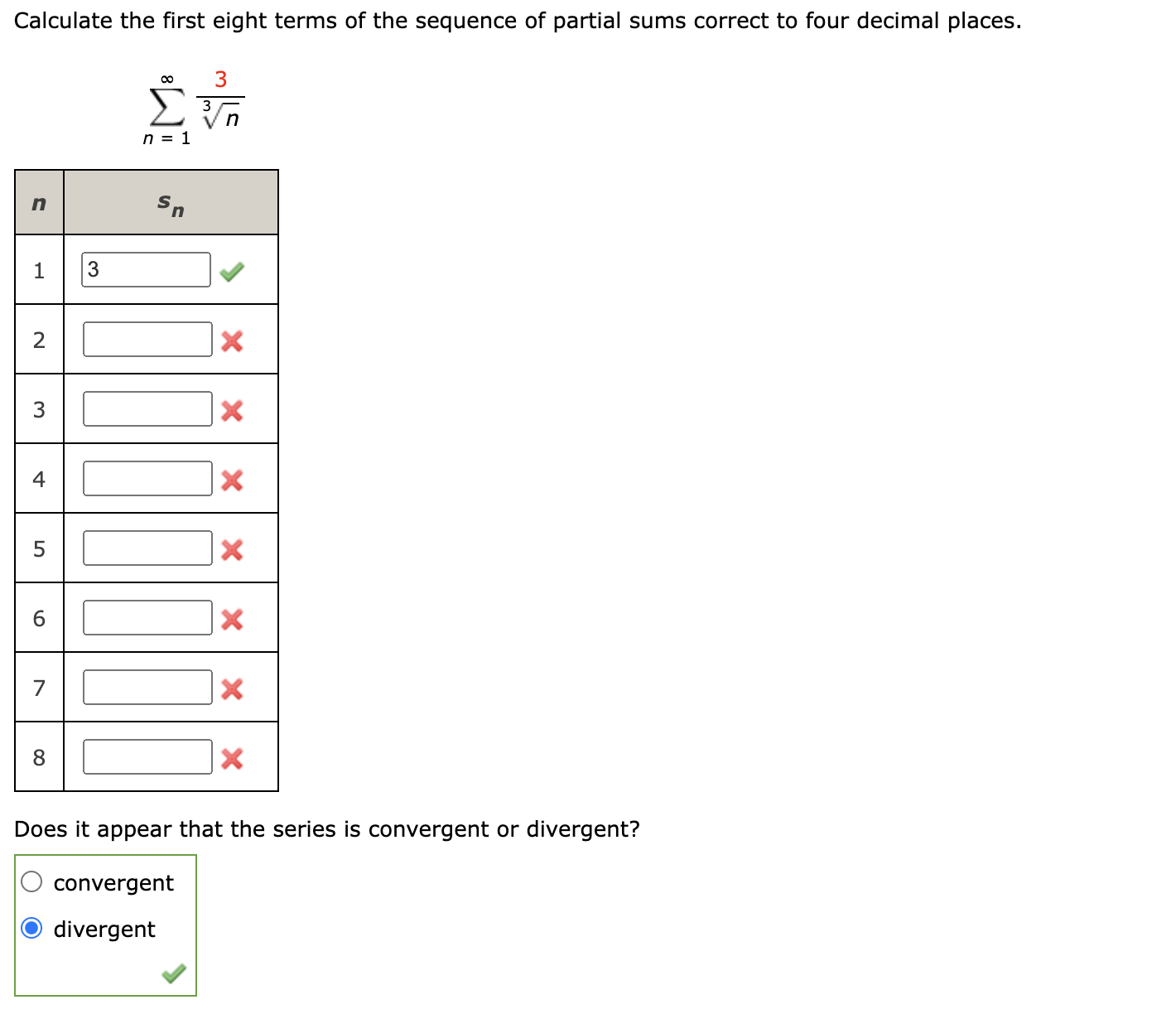 Solved Calculate the first eight terms of the sequence of | Chegg.com