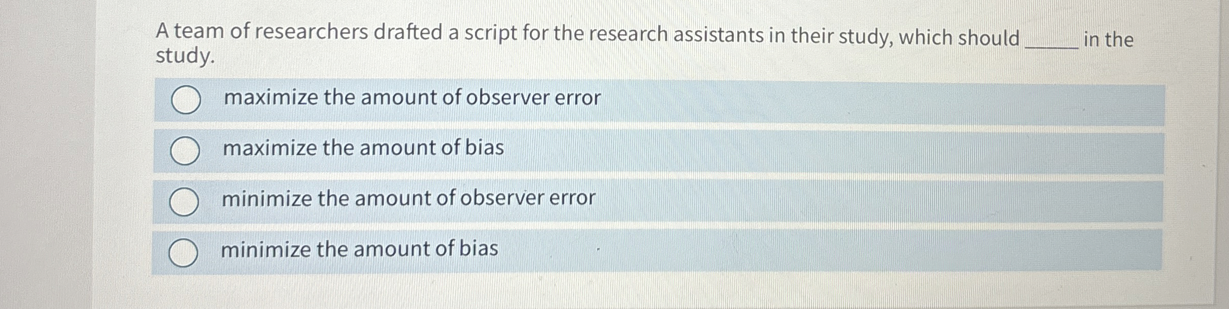 Solved A team of researchers drafted a script for the | Chegg.com
