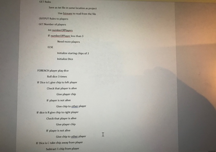 Solved I Need Help Making A Uml Diagram For My Pseudocode I
