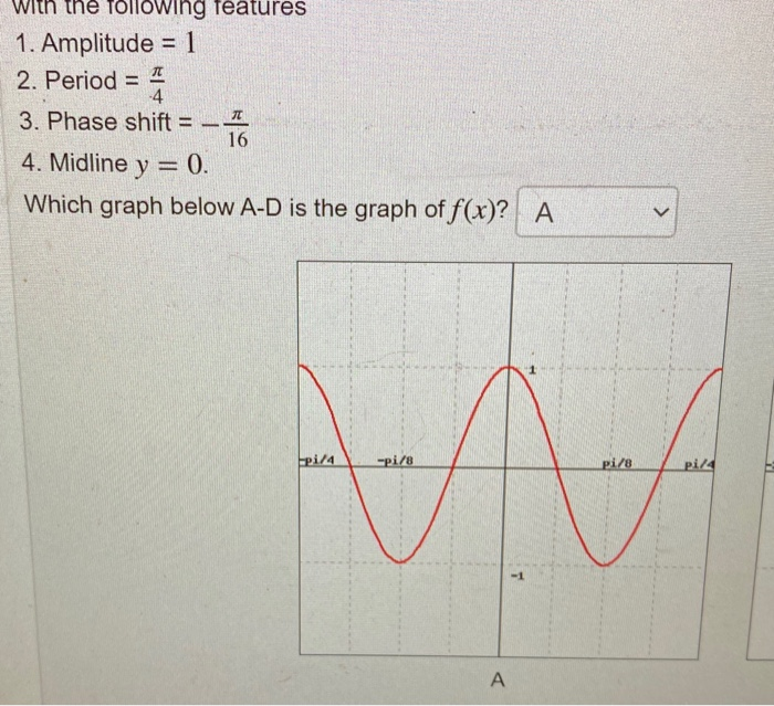 Write An Equation Of The Cosine Function With Amplitude Pi 2 And Period ...