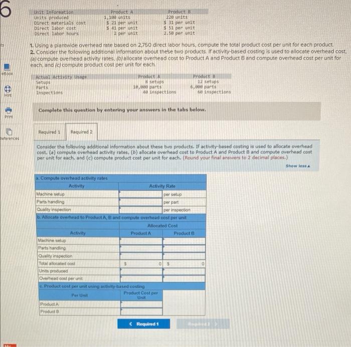 Solved Exercise 4-11 (Algo) Computing product cost per unit | Chegg.com