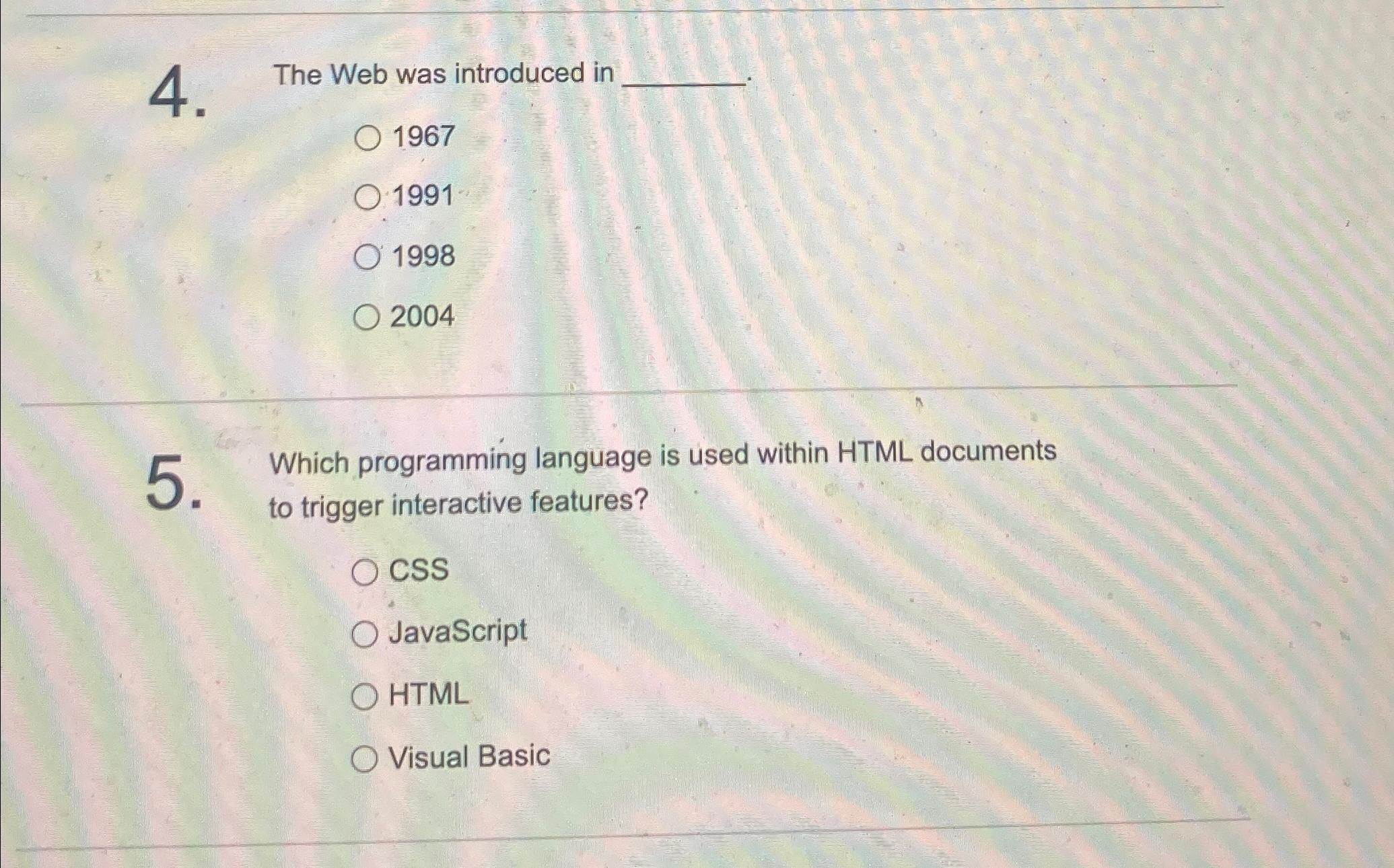 Solved The Web was introduced | Chegg.com