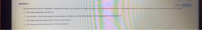 Solved proterins in the cell will not be attectod because | Chegg.com