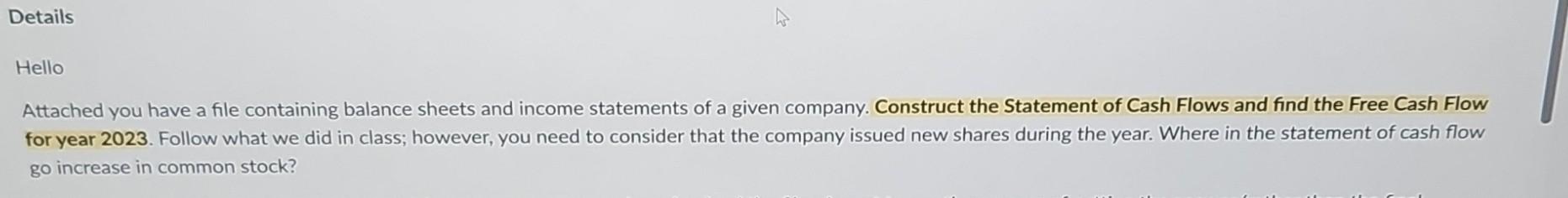 Solved Attached you have a file containing balance sheets | Chegg.com
