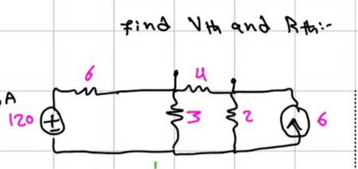 Solved find Vth and Rta:- | Chegg.com