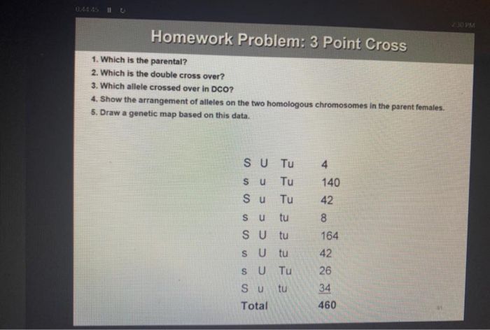 Solved Tetrad Analysis -- Homework Problems: 1 2 3 4 5 6 | Chegg.com