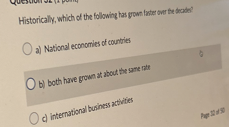Solved Historically, which of the following has grown faster | Chegg.com