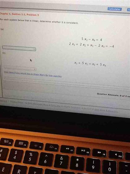 Solved For each system below that is linear, determine | Chegg.com