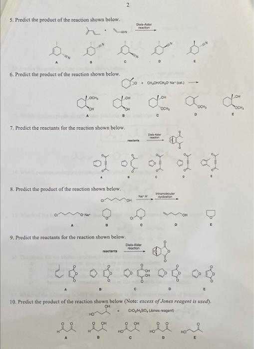 Solved 5. Predict the product of the reaction shown below. | Chegg.com