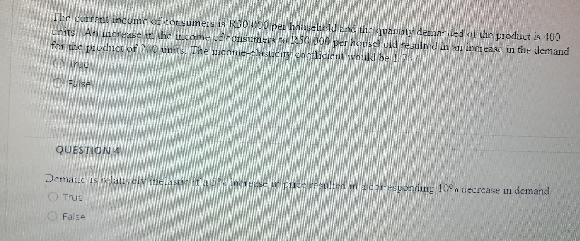 Solved The current income of consumers is R30000 per | Chegg.com
