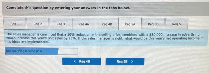 Solved Problem 5-23 (Static) CVP Applications; Contribution | Chegg.com