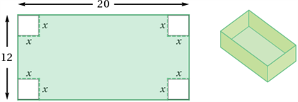Solved A box with an open top is to be constructed from a | Chegg.com