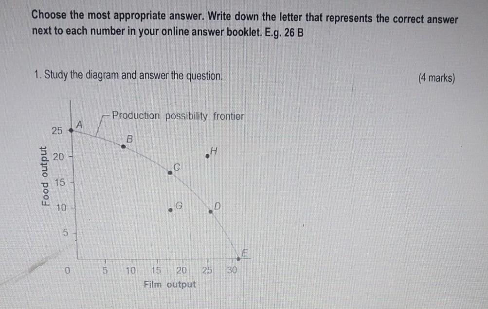 Choose the most appropriate answer. Write down the | Chegg.com