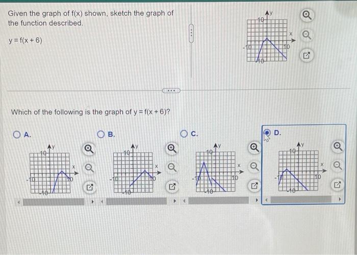 Solved Given the graph of f(x) shown, sketch the graph of | Chegg.com