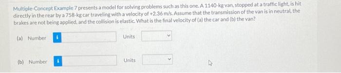 Solved Multiple-Concept Example 7 presents a model for | Chegg.com