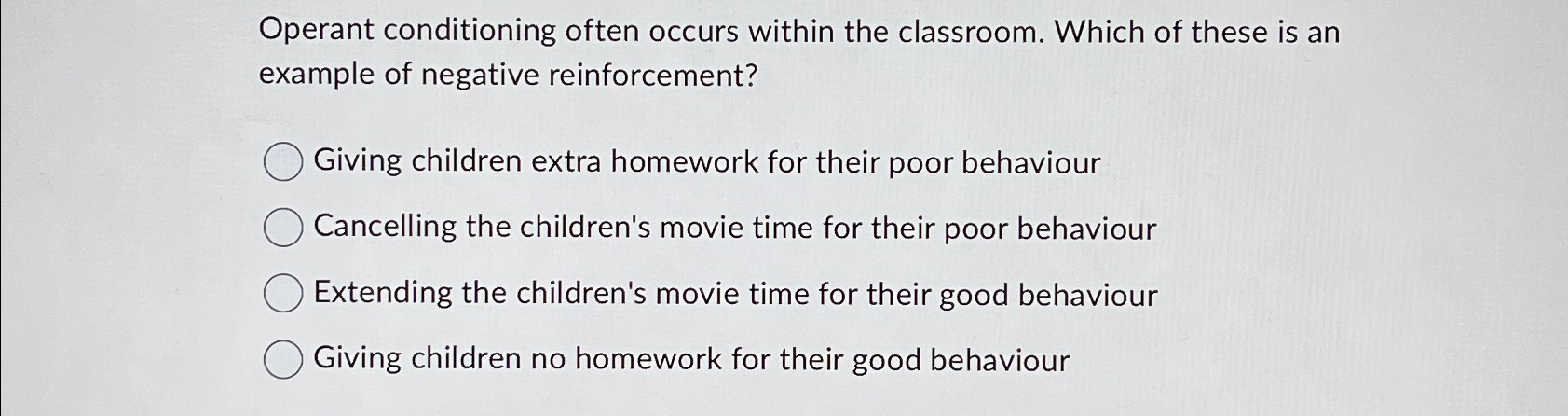 Solved Operant conditioning often occurs within the | Chegg.com