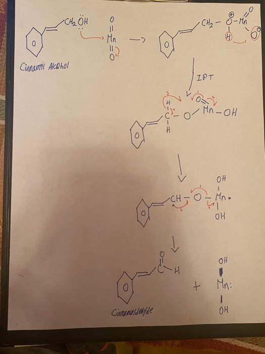 Solved synthesis of cinnamaldehyde from cinnamyl alcohom is | Chegg.com