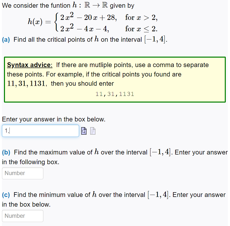 Solved We consider the function h:R→R ﻿given | Chegg.com